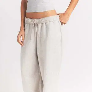 SKIMS Heavyweight Fleece Oversized Jogger - Heather Grey