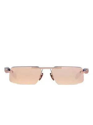 Balmain Geometric Frame Sunglasses - Pink