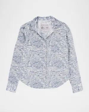 CISSA CISSA Daily Button-Front Shirt - Blupat