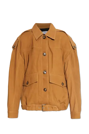 IRO PARIS Barrie Leather Jacket - Brown