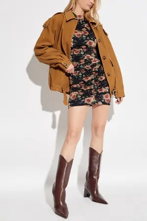 IRO PARIS Barrie Leather Jacket - Brown