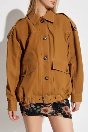 IRO PARIS Barrie Leather Jacket - Brown