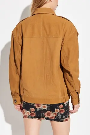 IRO PARIS Barrie Leather Jacket - Brown