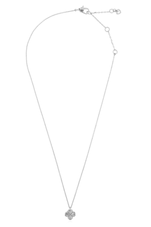 Kate Spade New York Logo Pendant Necklace - Silver