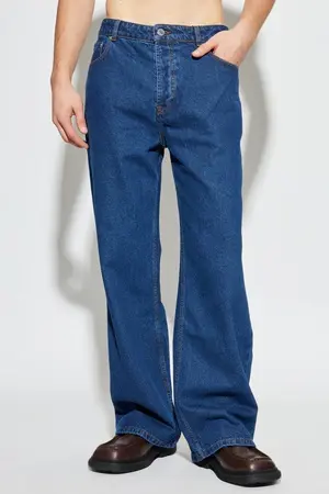 Ami Straight-leg Non-stretch Jeans - Navy Blue