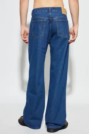 Ami Straight-leg Non-stretch Jeans - Navy Blue