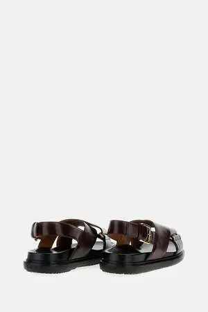 Marni Fussbett Leather Sandals