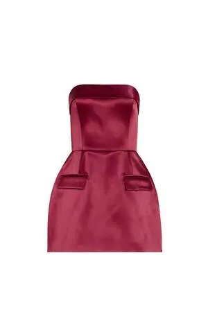 Amanda Uprichard Lucienne Skort Romper - Wine