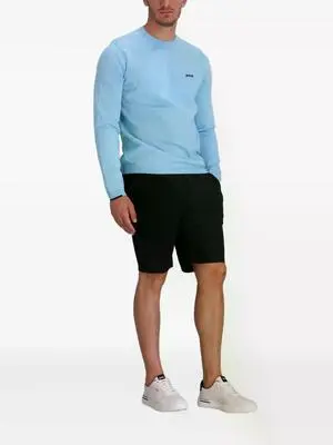 BOSS Logo-embroidered Cotton Sweater