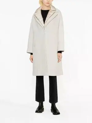 Herno Layered Wool-blend And Quilted Coat