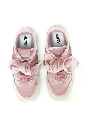 AUTRY Medalist Bow-detail Sneakers - Pink