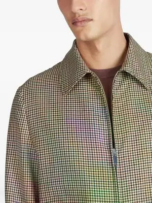 Incotex Checked Zip-up Bomber Jacket