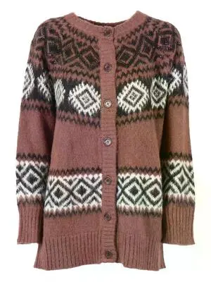 ERMANNO FIRENZE Rhombus-patterned Cardigan