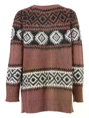 ERMANNO FIRENZE Rhombus-patterned Cardigan