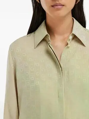 FERRAGAMO Monogram Silk Shirt