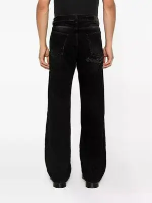 Balenciaga Distressed Faded Jeans - Black