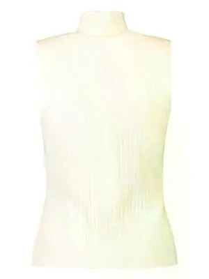 Vince Sleeveless Ribbed Turtleneck Top