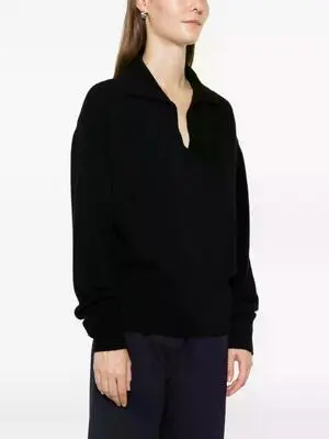 Liviana Conti V-neck Collared Sweater