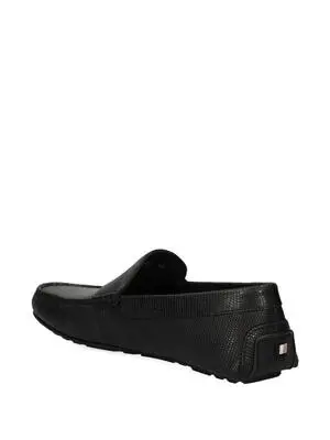 BOSS Printed-leather Loafers