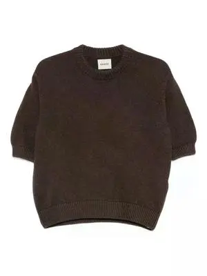 Khaite Davin Short-sleeve Sweater - Brown