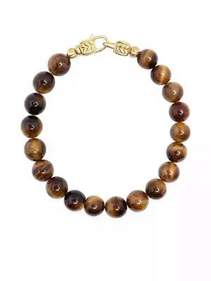 NIALAYA JEWELRY Tiger Eye Beaded Bracelet - Brown