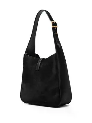 Saint Laurent Buckle Detail Shoulder Bag - Black