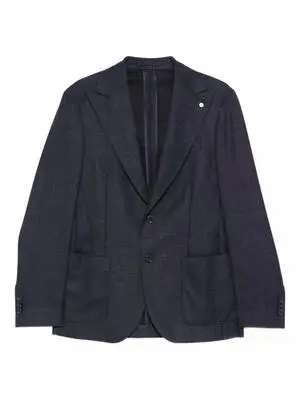 LUIGI BIANCHI MANTOVA Button Blazer - Blue