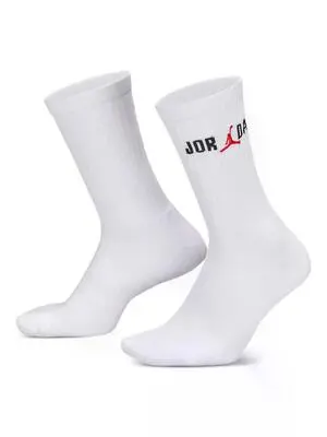 JORDAN Logo-detail Socks - White