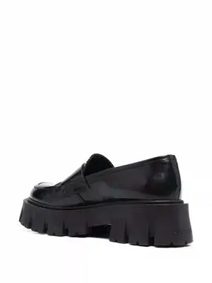 Premiata Chunky Sole Leather Loafers