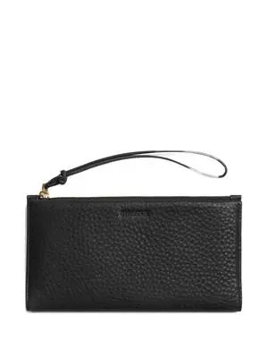 Shinola Leather Zip-top Wallet - Black