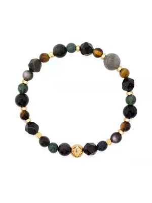 NIALAYA JEWELRY Spiritual Power Mixed-stone Beaded Bracelet - Black