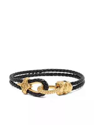 NIALAYA JEWELRY Rope-clasp Leather Bracelet - Black