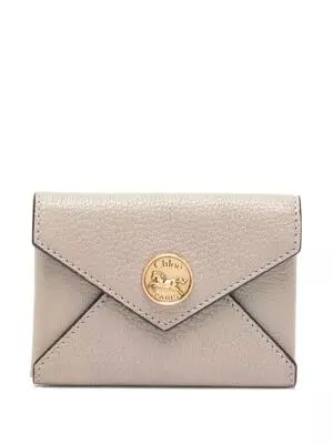 Chloé Logo-detail Card Holder Neutrals