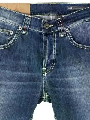 DONDUP Distressed Straight Leg Jeans