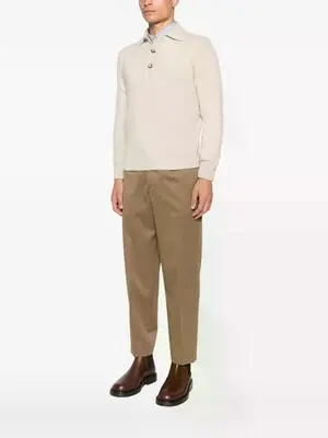 FILIPPO DE LAURENTIIS Buttoned Collared Polo Shirt