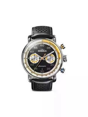 Shinola Canfield 42mm Chronograph Watch - Black