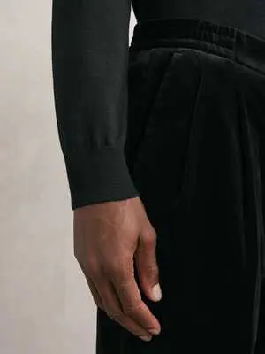 REISS Parade Wide-leg Velvet Trousers