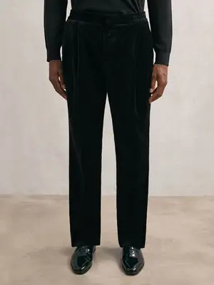 REISS Parade Wide-leg Velvet Trousers