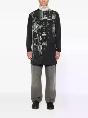 Yohji Yamamoto Printed Coat