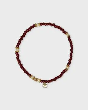 CBYC Beaded Bracelet - Burgundy