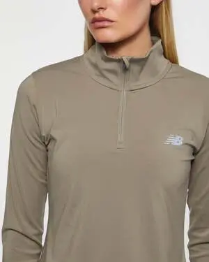 NEW BALANCE Top Script Quarter Zip