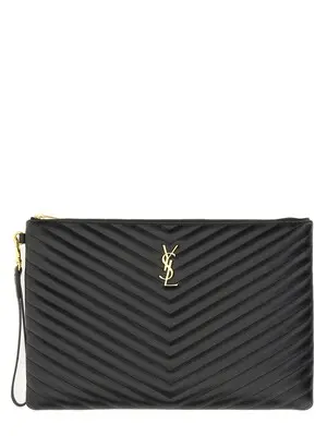 Saint Laurent Cassandre Pouch - Black