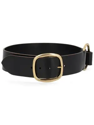 Chloé Anita Leather Belt - Black
