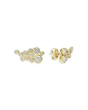 Lagos 18k Yellow Diamond Cluster Stud Earrings - Gold