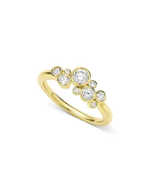 Lagos 18k Yellow And Diamond Fizz Cluster Ring - Gold