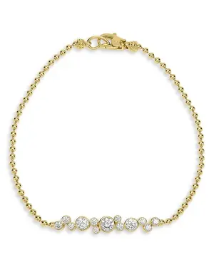 Lagos 18k Yellow Fizz Diamond Bezel Bracelet - Gold