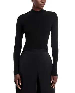 Black Mock Neck