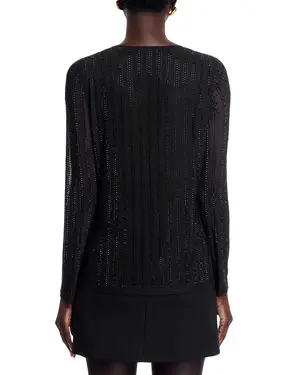Elie Tahari Adeline Rhinestone Top