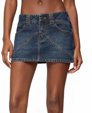 Western Style Denim Skirts