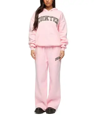 EDIKTED Camo Crush Sweatpants - Light-pink